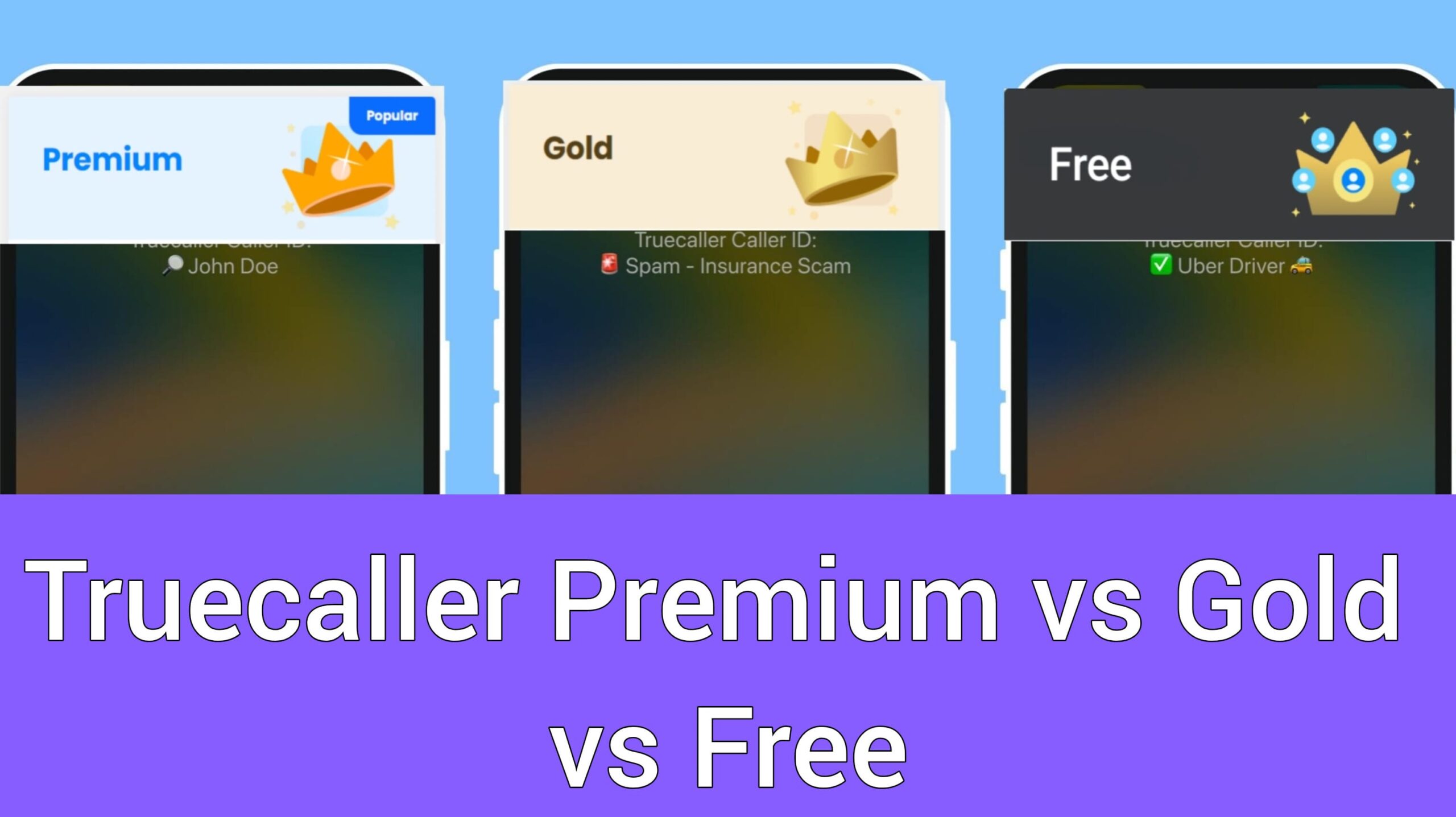 Truecaller Premium vs Gold vs Free - What is the difference ...